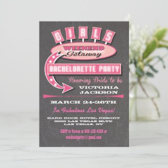 Girls Weekend getaway itinerary Invitations | Zazzle