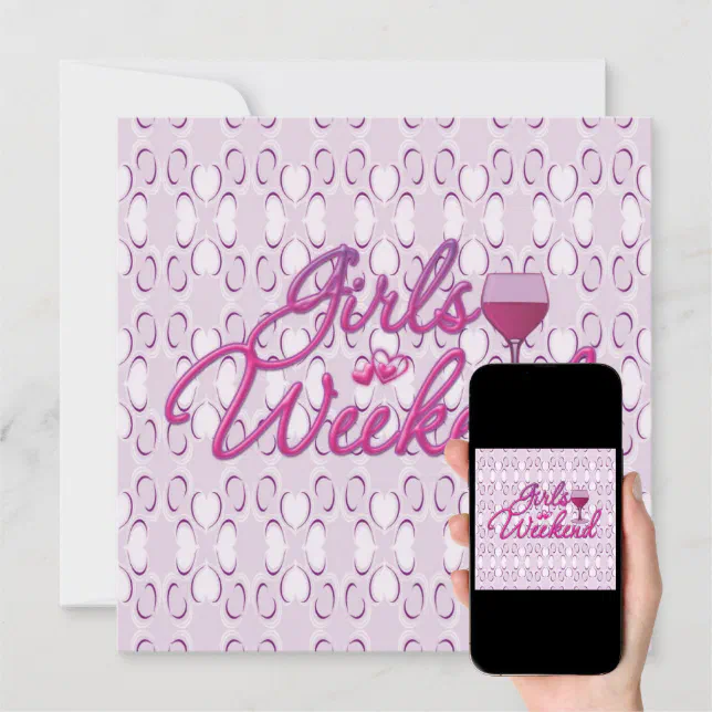 girls weekend girls night out party celebration invitation | Zazzle