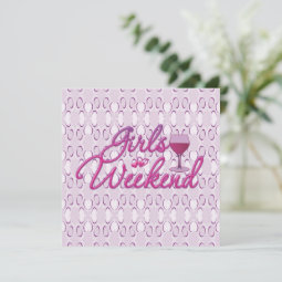 girls weekend girls night out party celebration invitation | Zazzle