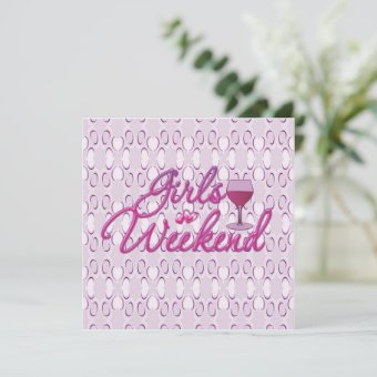 girls weekend girls night out party celebration invitation | Zazzle