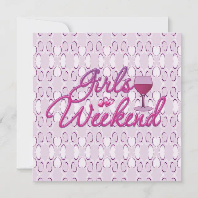 girls weekend girls night out party celebration invitation | Zazzle