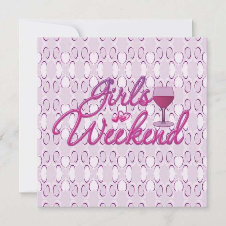 girls weekend girls night out party celebration invitation | Zazzle