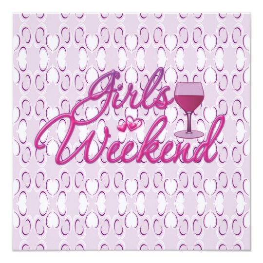 girls weekend girls night out party celebration invitation | Zazzle.com
