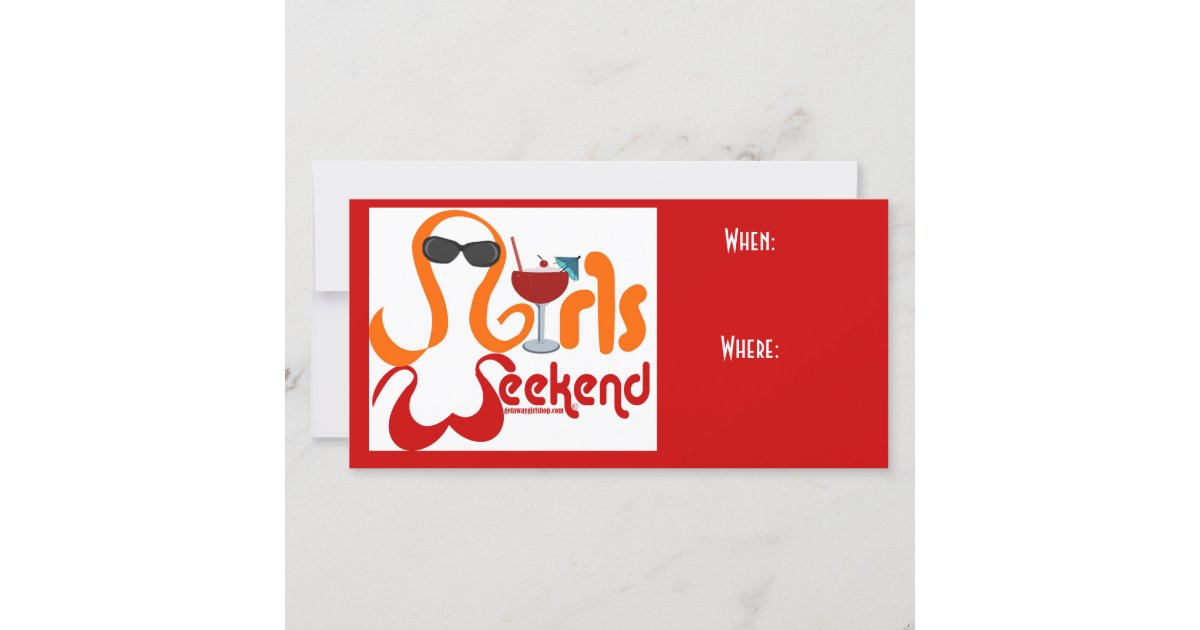 Girls Weekend Invitation | Zazzle