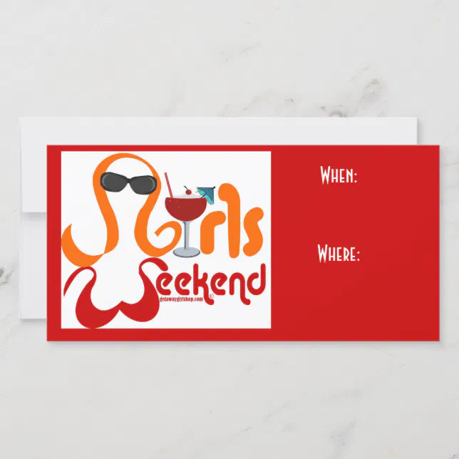 Girls Weekend Invitation | Zazzle
