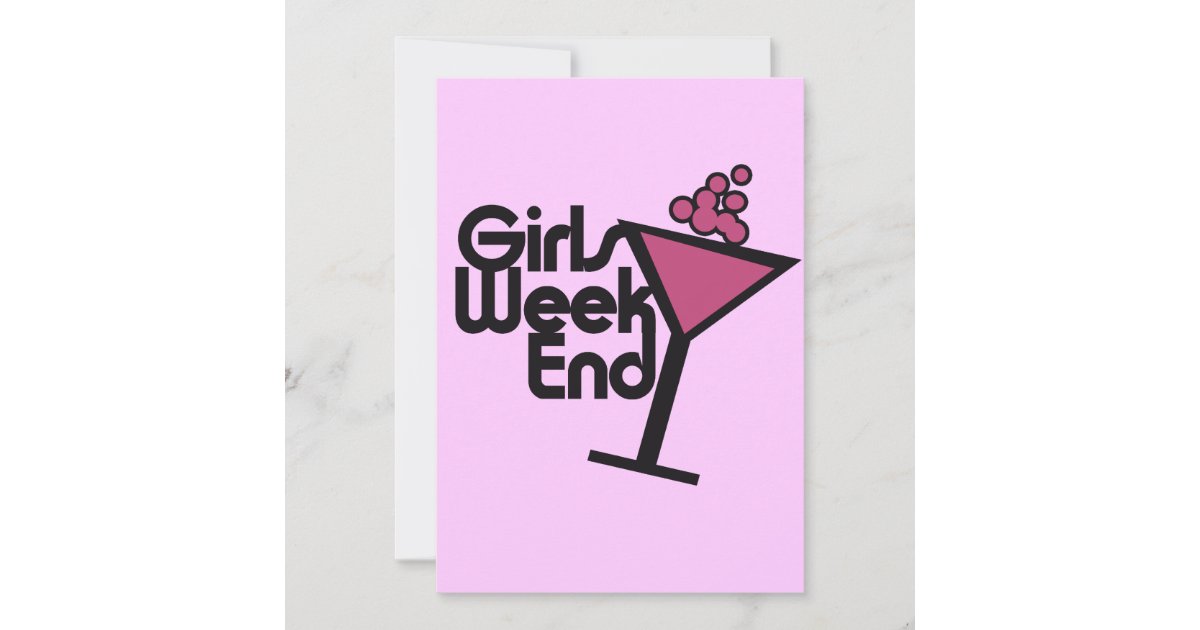 Girls Weekend Invitation | Zazzle