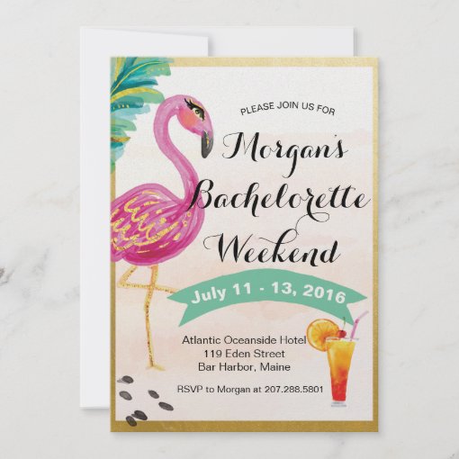 Girls Weekend Itinerary Invitation | Zazzle