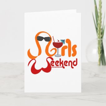 Girls Weekend Party Card | Zazzle