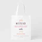 Girls' Weekend Shenanigans Customizable Reusable Grocery Bag | Zazzle.com