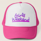 Girls Weekend (Kiss Blk) Trucker Hat | Zazzle.com
