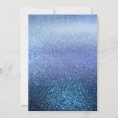 Girly Aqua Baby Blue Triple Glitter Bachelorette Invitation | Zazzle