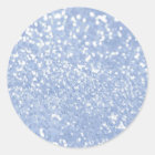 Girly Blue Sparkle Glitter Look Star Sticker | Zazzle.com