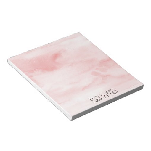 Girly Blush Pink Watercolor Notepad | Zazzle