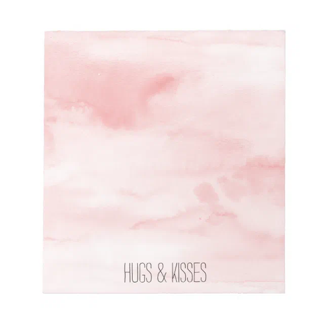 Girly Blush Pink Watercolor Notepad | Zazzle