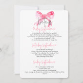 Girly Bows before Vows Pink Bachelorette Party Invitation | Zazzle