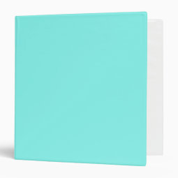 Girly chic turquoise aqua Robins Egg Blue Binder | Zazzle