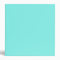 Girly chic turquoise aqua Robins Egg Blue Binder | Zazzle