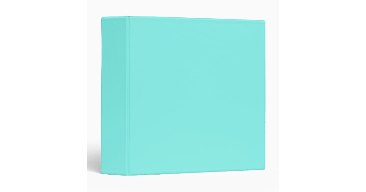 Girly chic turquoise aqua Robins Egg Blue Binder | Zazzle