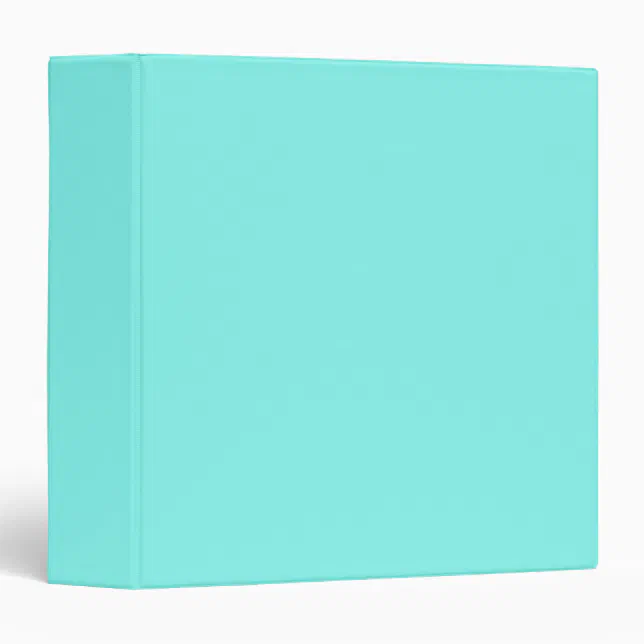 Girly chic turquoise aqua Robins Egg Blue Binder | Zazzle