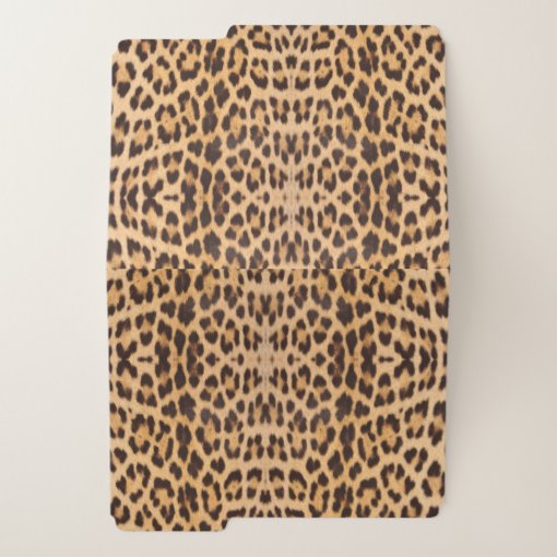 girly chic wild safari animal leopard print file folder | Zazzle