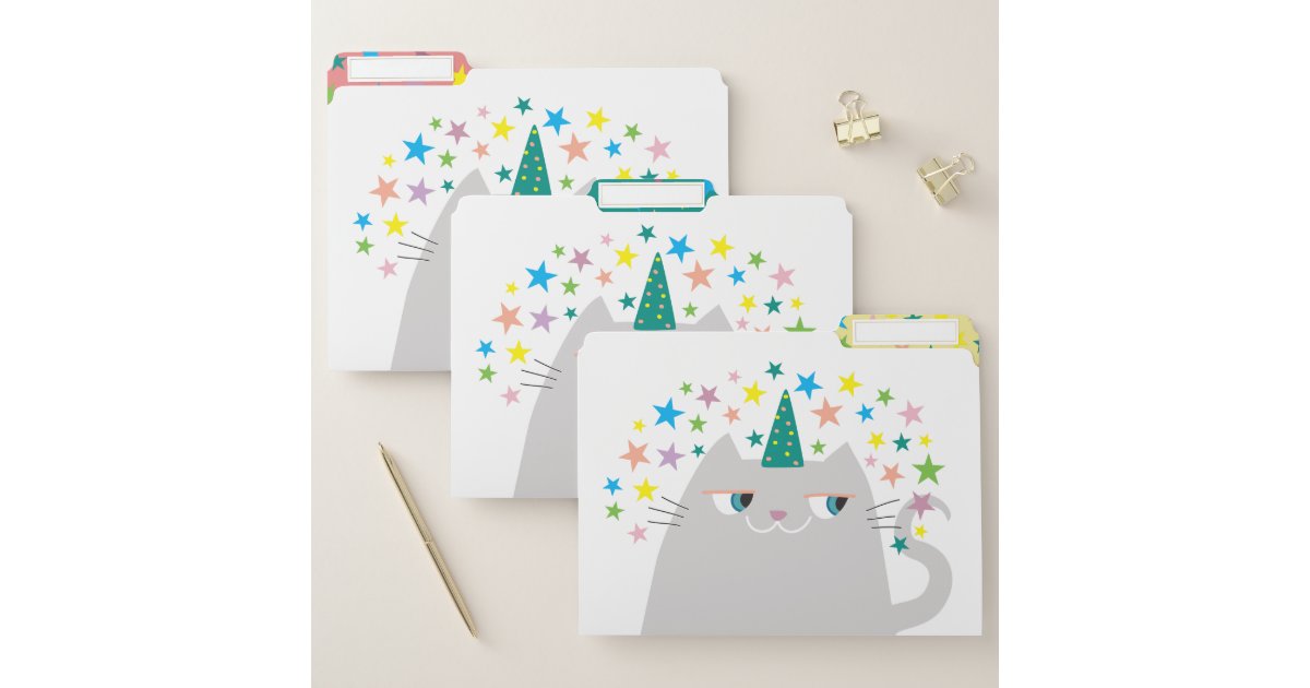 Girly Cute File Folder | Zazzle