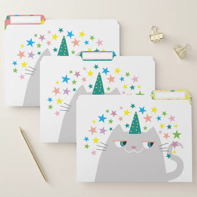 Girly Cute File Folder | Zazzle