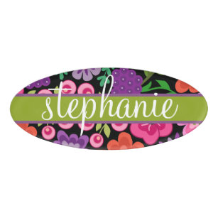 Flower Name Tags | Zazzle