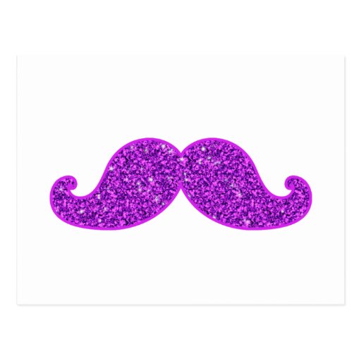 Purple Mustache Background