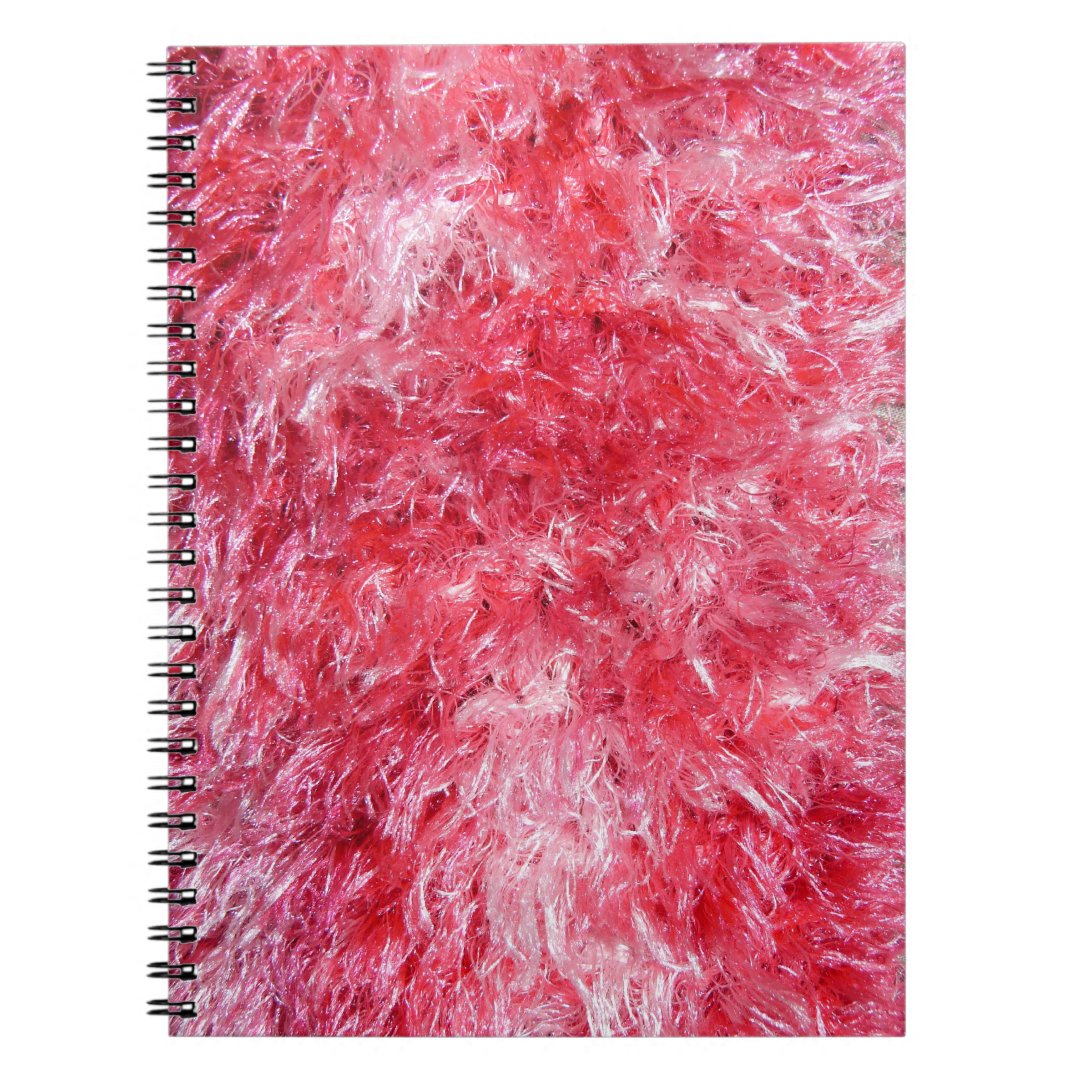 Girly Girl - Pink Faux Fur Notebook | Zazzle