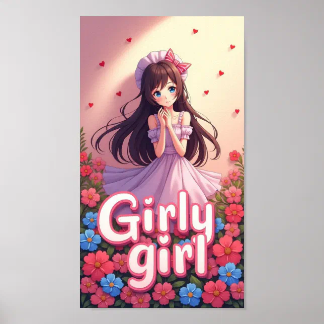 Girly Girl Poster | Zazzle