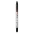 Girly Glam Pink Black White Leopard Print Glitter Pen | Zazzle