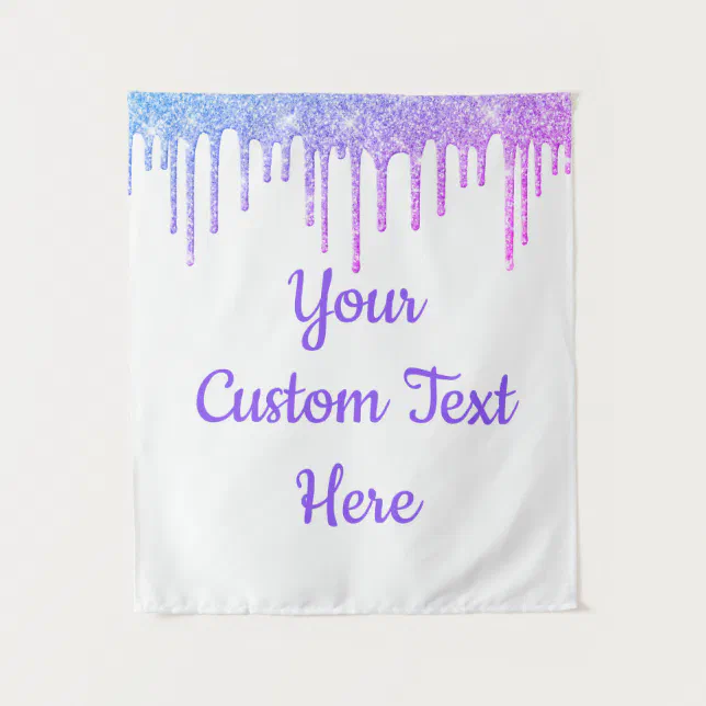 Girly Glitter Birthday Party Photo Booth Backdrop | Zazzle