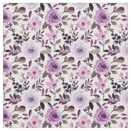 Lavender Flowers Fabric | Zazzle