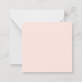 Girly Monogram Calligraphy Blush Pink Note Card | Zazzle