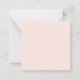Girly Monogram Calligraphy Blush Pink Note Card | Zazzle