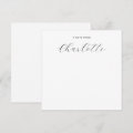 Girly Monogram Script Calligraphy Note Card | Zazzle