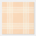 Girly Peach with Ivory White Grid Lines Nursery Wallpaper | Zazzle