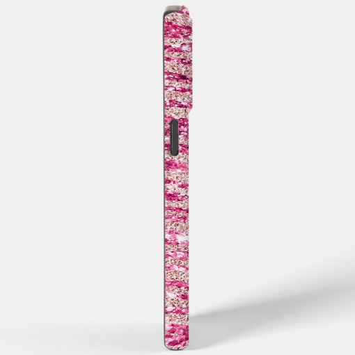 Girly Pink and Blush Glitter Zebra Case-Mate iPhone Case | Zazzle