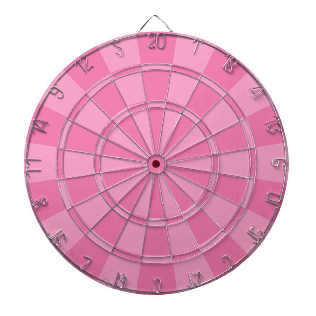 Girly Pink Dartboard With Darts | Zazzle
