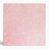 Girly pink glitter luxury design 3 ring binder | Zazzle