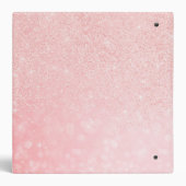 Girly pink glitter luxury design 3 ring binder | Zazzle