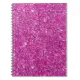 Girly Pink Glitter Ombre Sparkle Notebook | Zazzle