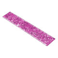 Girly Pink Glitter Ombre Sparkle Ruler | Zazzle