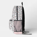 Girly Pink Leopard Print Personalized Printed Backpack | Zazzle