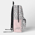 Girly Pink Leopard Print Personalized Printed Backpack | Zazzle