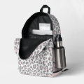 Girly Pink Leopard Print Personalized Printed Backpack | Zazzle