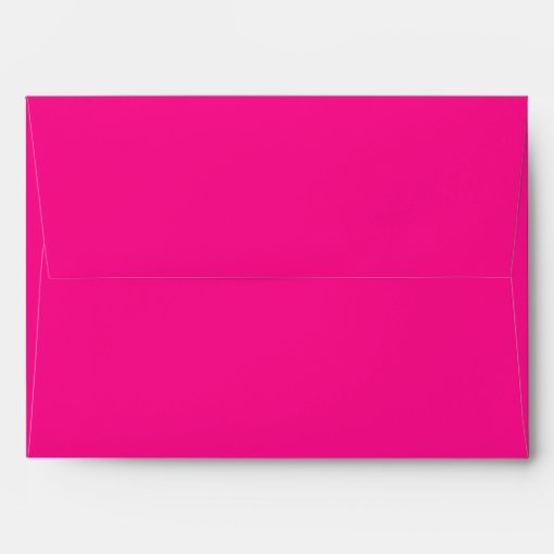 Girly Pink Retro Doll Let's Go Party Birthday Envelope | Zazzle