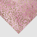 Girly Pink Watercolor Gold Leopard Print Tissue Paper | Zazzle