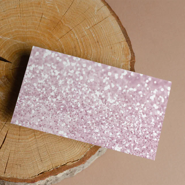 Girly Pink White Abstract Glitter Photo Print Label | Zazzle