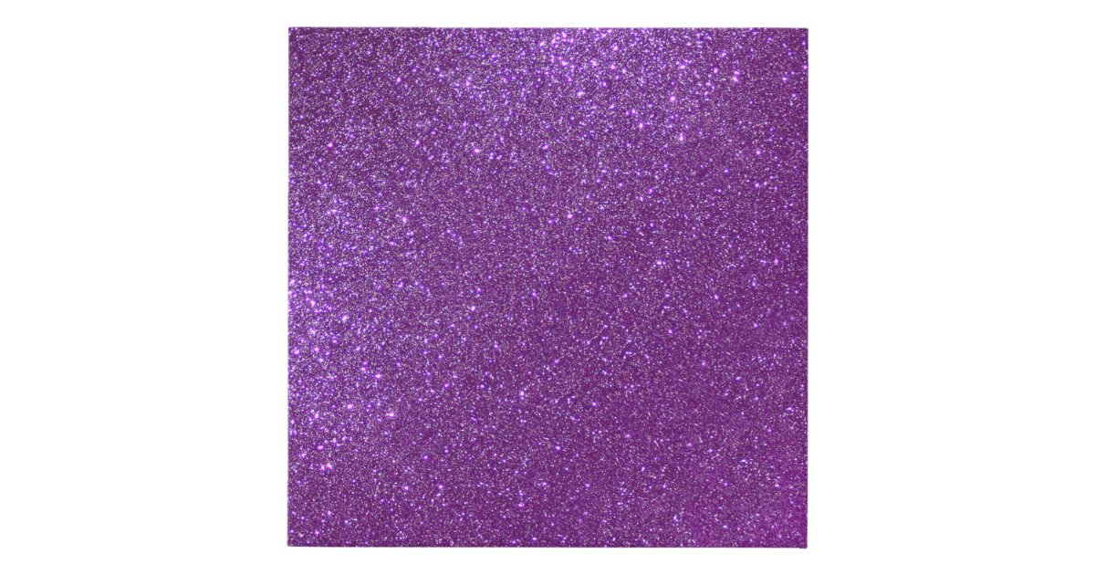 Girly Sparkly Royal Purple Glitter Faux Canvas Print | Zazzle